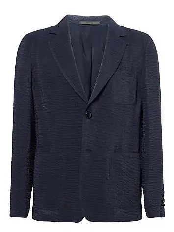 Giorgio Armani Graphic-print Long-sleeve Woven Jacket - Salute