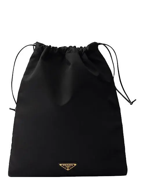 Prada Triangle-logo Re-nylon Pouch - Black
