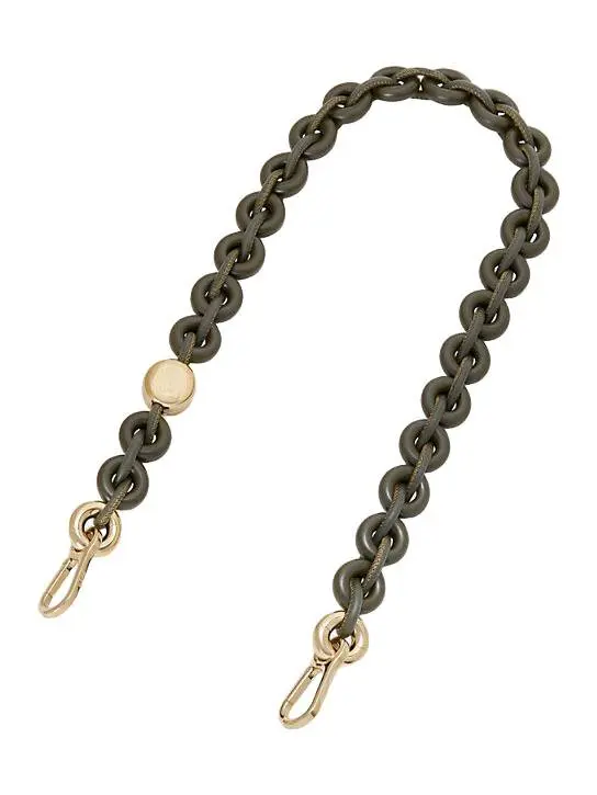 Loewe Leather Chain Strap - Dark Khaki