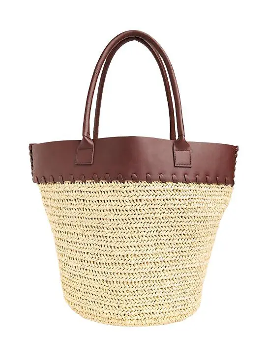 Whistles Ruhi Straw Tote Bag - Cream