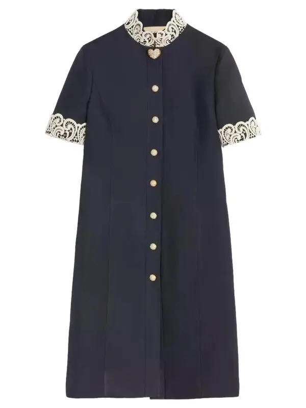 Valentino Garavani Crepe Couture Midi Dress - Blue
