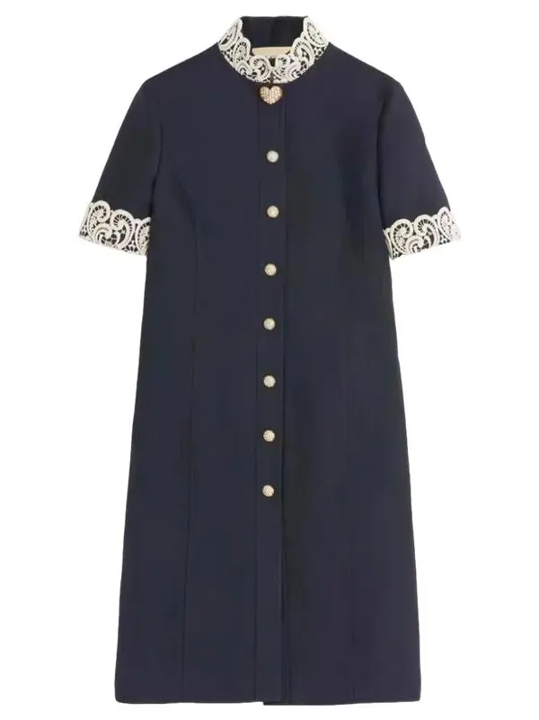 Valentino Garavani Crepe Couture Midi Dress - Blue
