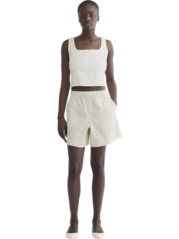 Everlane Seersucker Pull-on Short - Bone
