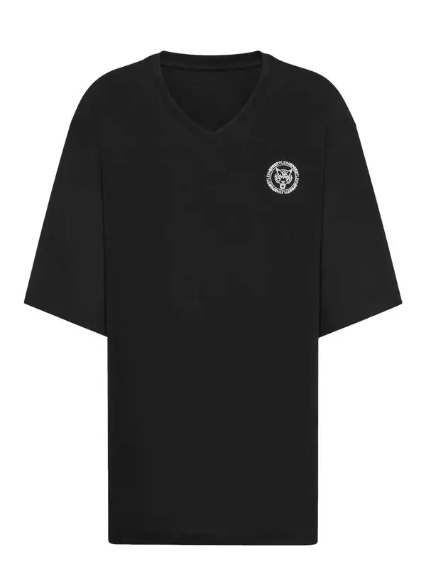 PLEIN SPORT V-neck T-shirt - Black