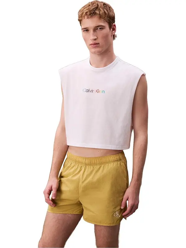 Calvin Klein Pride Muscle Tank Top - Bright White