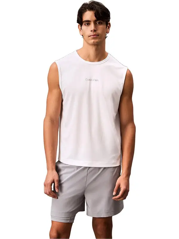 Calvin Klein Modern Sport Tank Top - Classic White