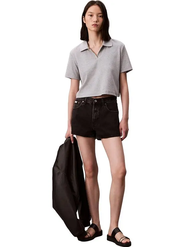 Calvin Klein 90s Denim Shorts - Essential Black