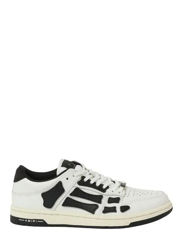 Amiri Skel Top Low Sneakers - White Black