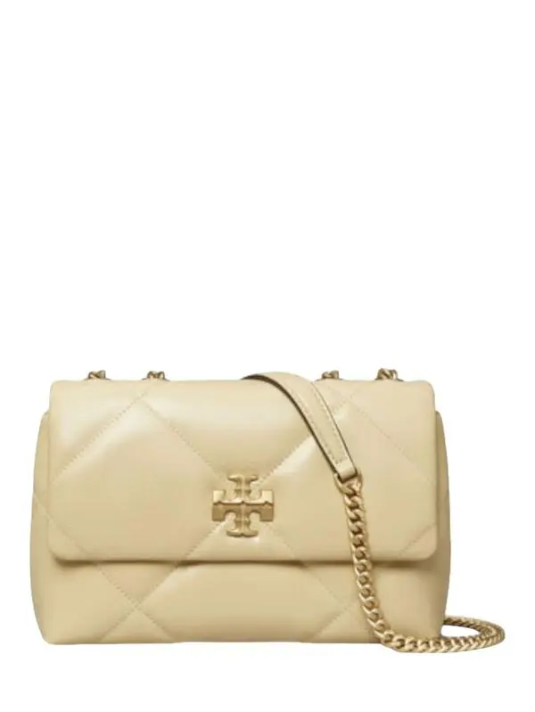 Tory Burch Kira Diamond Quilt Small Convertible Shoulder Bag - Vanilla Soft Serve