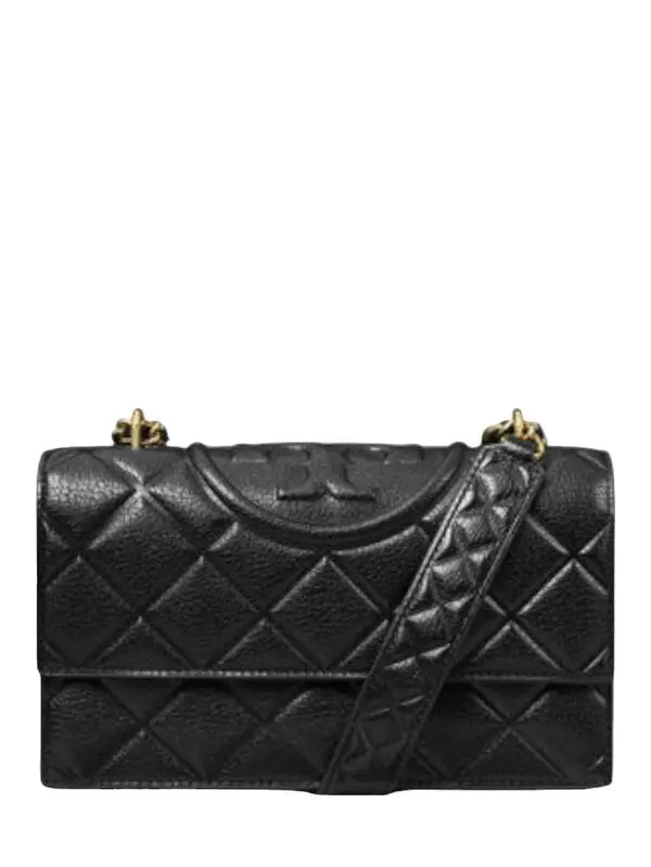 Tory Burch Fleming Small Convertible Shoulder Bag - Black
