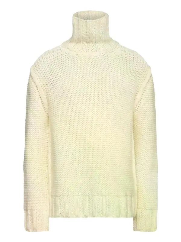 MAISON MARGIELA Chunky-knit Turtleneck Sweater - Neutrals