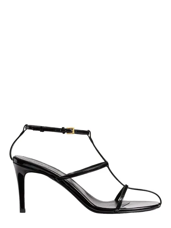 Khaite 75mm Cage Sandals - Black