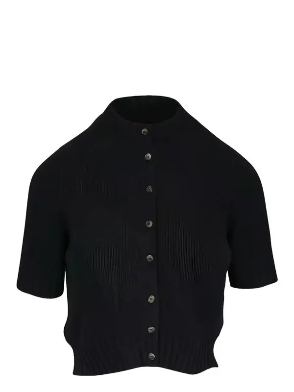 Khaite Short-sleeve Button-up Cardigan - Black