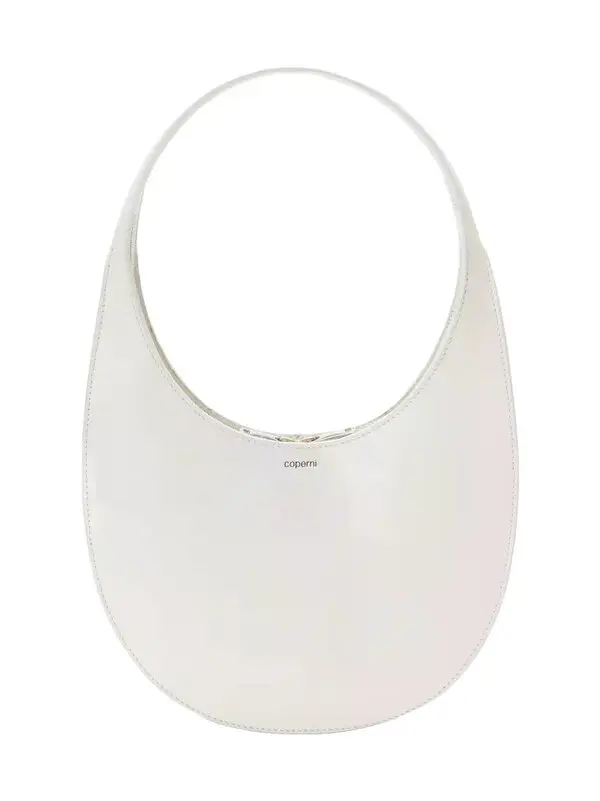 Coperni Leather Swipe Shoulder Bag - White