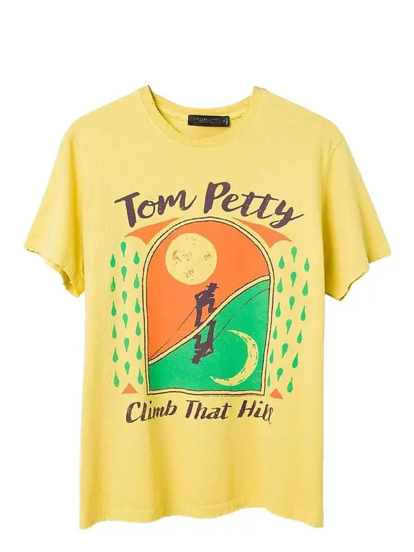 Junk Food Clothing Tom Petty Climb That Hill Vintage Tee - Dusty Citron