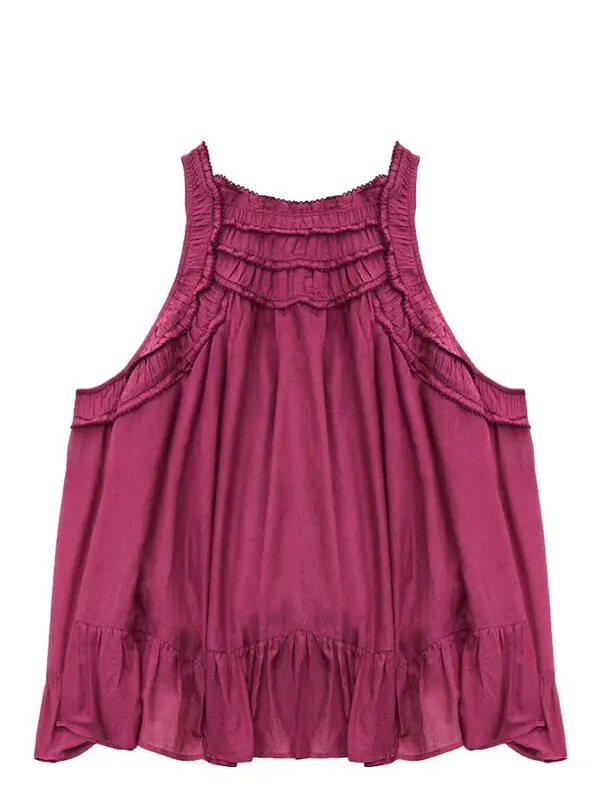MARANT ETOILE Carlee Printed Top - Pink
