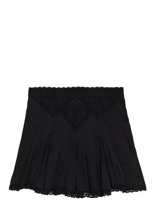 MARANT ETOILE Mini Flared Skirt - Black