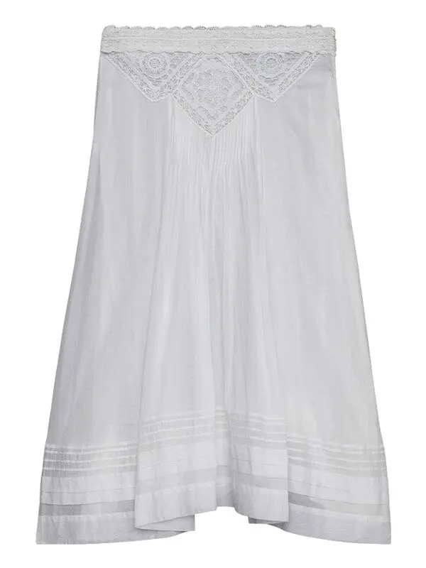 MARANT ETOILE Garliana Long Skirt - White