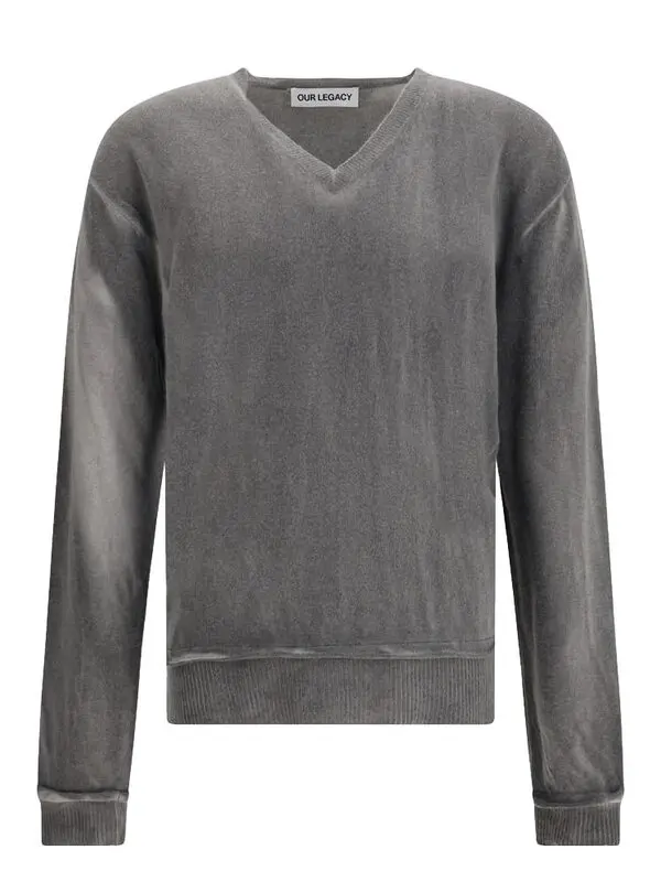 Our Legacy Rue V-neck Sweater - Grey
