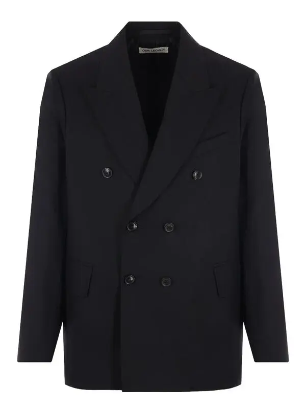 Our Legacy Double-breasted Jacket - Black