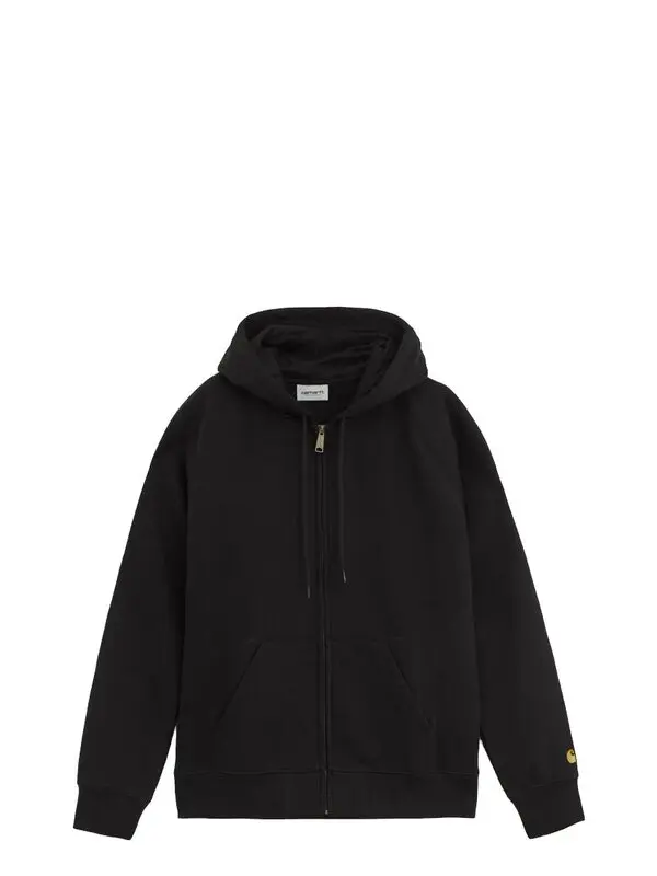 Carhartt Work In Progress Hooded Chase Jacket Sweatshirt - Black