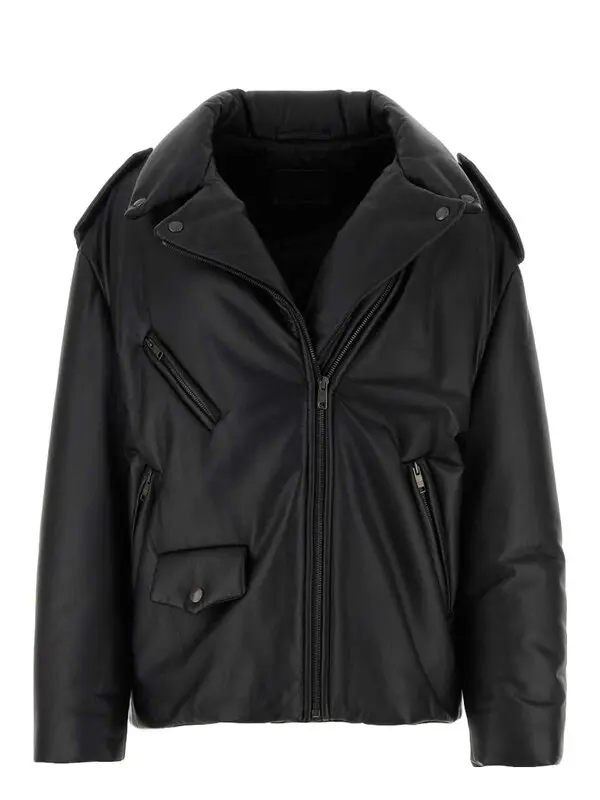 Prada Padded Nappa Leather Jacket - Black