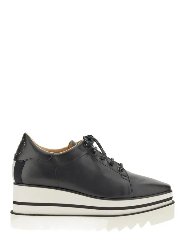 Stella McCartney Elyse Wedge Lace Ups - Black