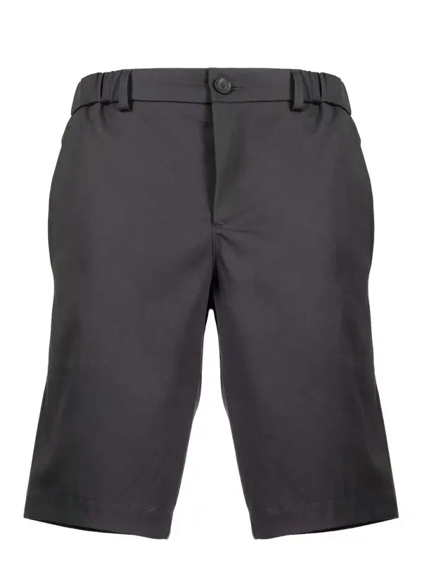 BOSS Slim-fit Shorts With Logo Patch - Grey