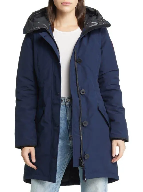 Canada Goose Rossclair Water Resistant 625 Fill Power Down Parka - Atlantic Nvy-bleu Mar Atlan