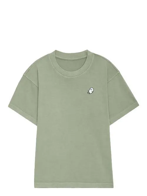 DALIX Ghost Heavyweight Pigment Dye Tee - Oil Green