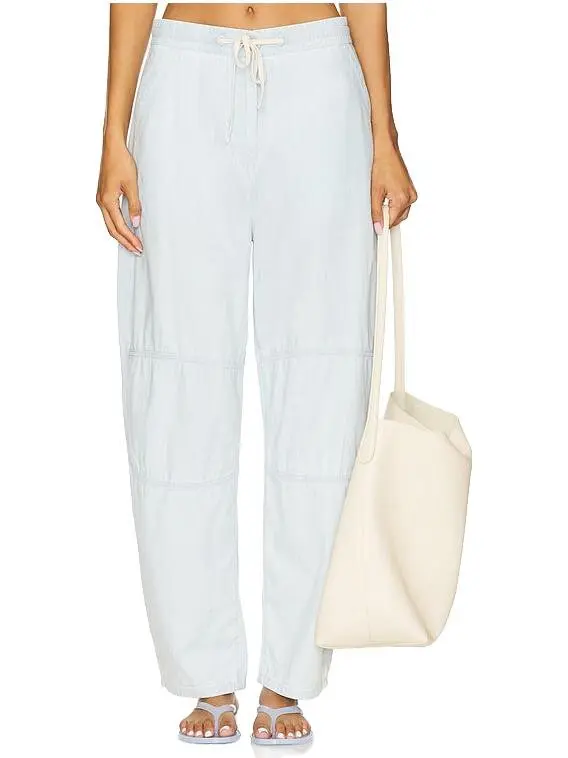 LA LIGNE Chambray Barrel Pant - Romy