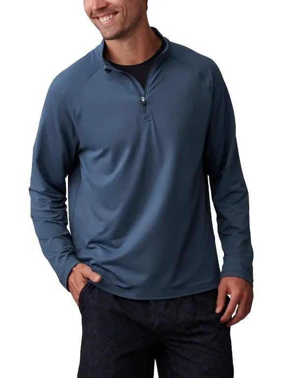 RHONE Session Quarter Zip Pullover - Atlantic Blue