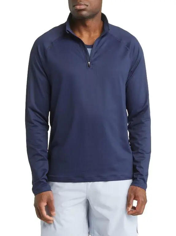RHONE Session Quarter Zip Pullover - Navy