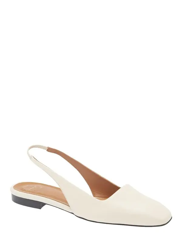 ATP ATELIER Pliesso Slingback Flat - Linen