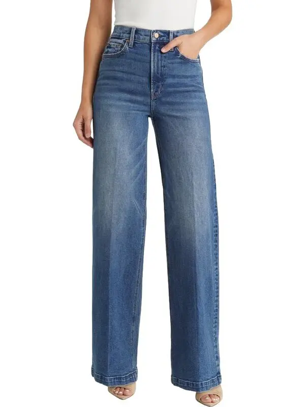 PISTOLA Lana High-waist Wide-leg Jeans - Cider
