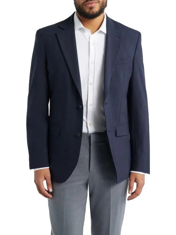 Nordstrom Henrik Trim Fit Stretch Italian Wool Suit Separate Jacket - Navy Sky