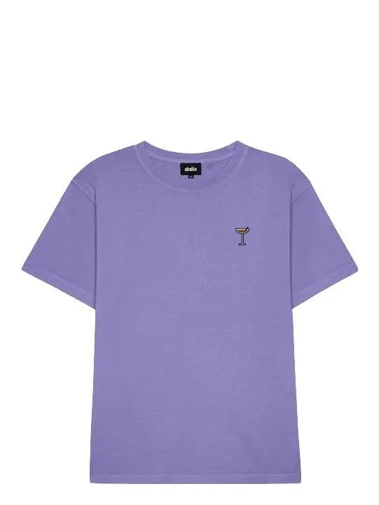 DALIX Coffee Martini Midweight Garment Dye Tee - Purple Haze