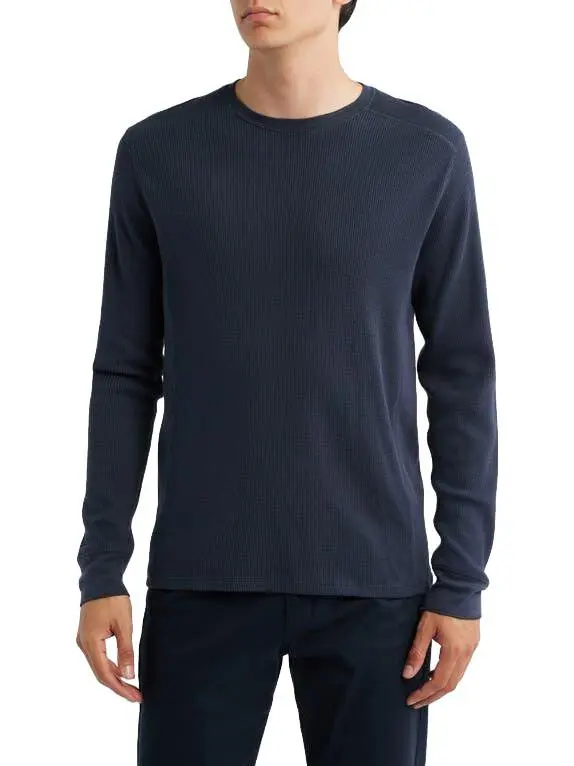Vince Thermal Long Sleeve T-shirt - Coastal Blue