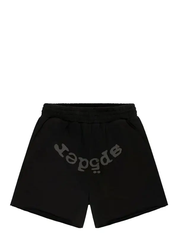 SP5DER Og Web V2 Phantom Shorts - Black