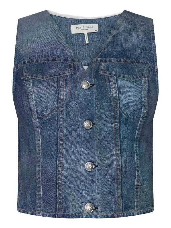 Rag & Bone Miramar Isabella Vest - Blue