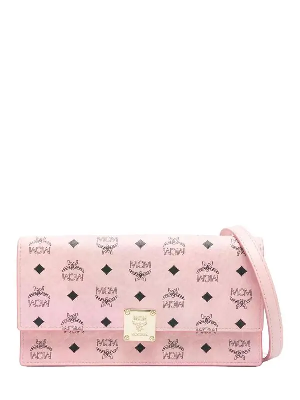 Mcm Monogram Crossbody Bag - Pink