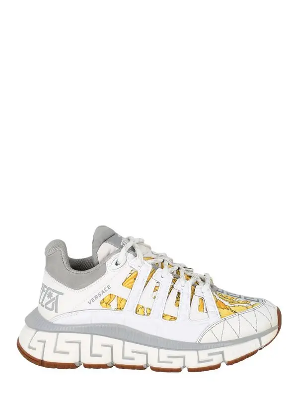 Versace Trigreca Chunky Sneakers - White