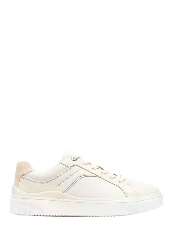 Tommy Hilfiger Leather Sneakers - Neutrals