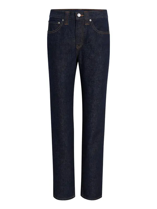 Khaite Farley Mid-rise Straight-leg Jeans - Dark Wash