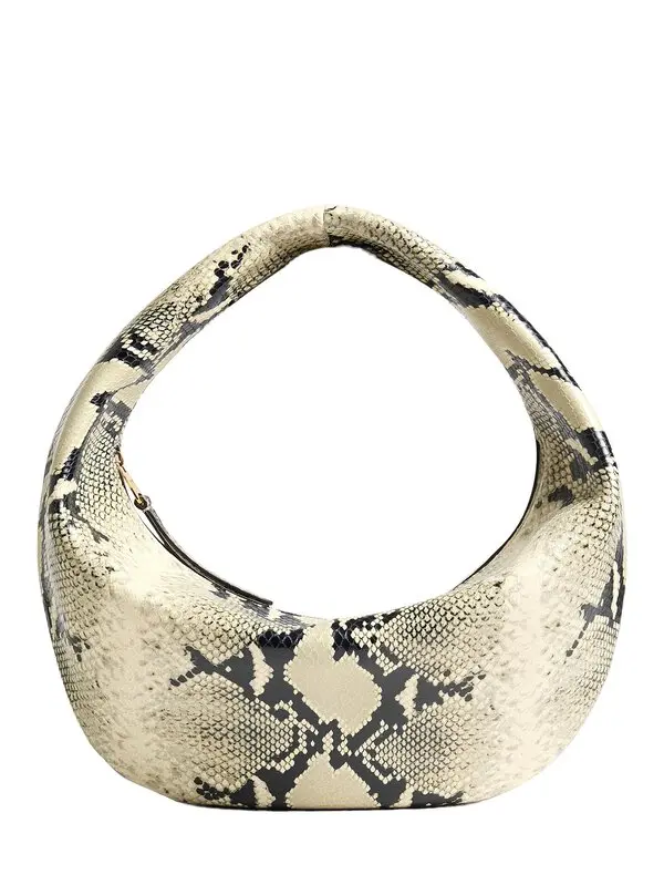 Khaite Olivia Medium Leather Hobo Bag - Animal