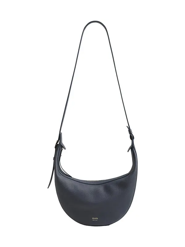 Khaite Augustina Small Leather Crossbody Bag - Navy