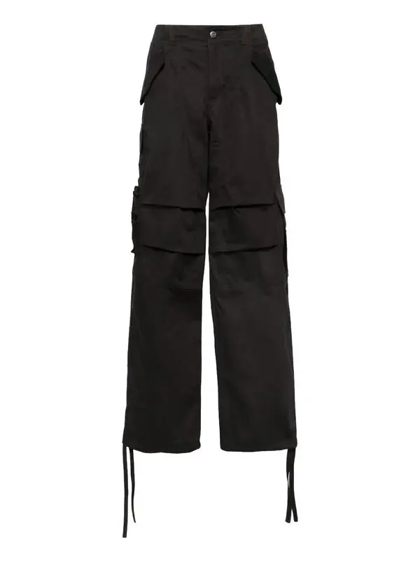 Rhude Cotton Cargo Pants - Black