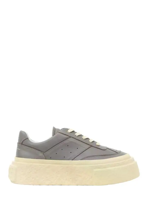 MAISON MARGIELA Gambetta Leather Sneakers - Grey