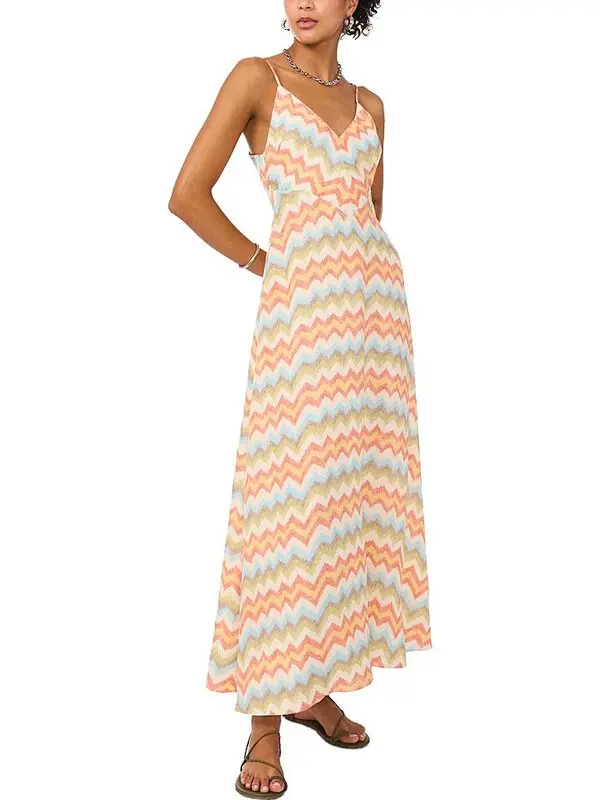 1.State Chevron Maxi Dress - Sand