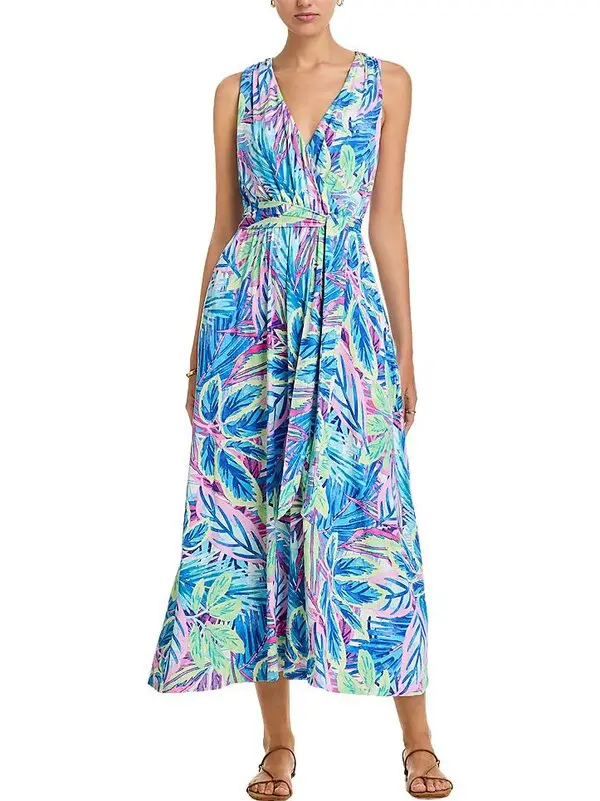 Tommy Bahama Frond Grove Sleeveless Maxi Dress - Cyber Light
